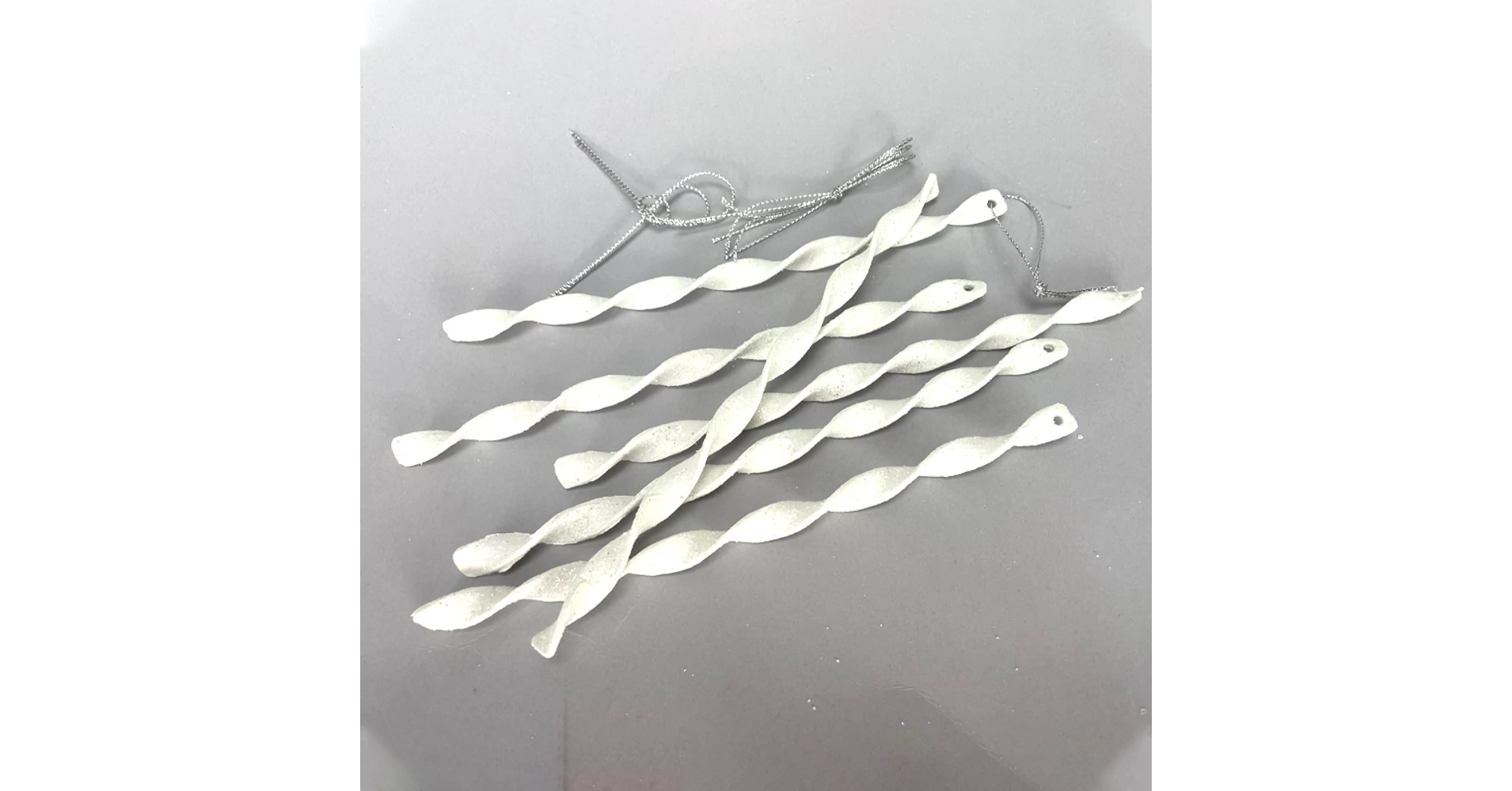 Karácsonyfadísz jégcsap kicsi 6db/cs