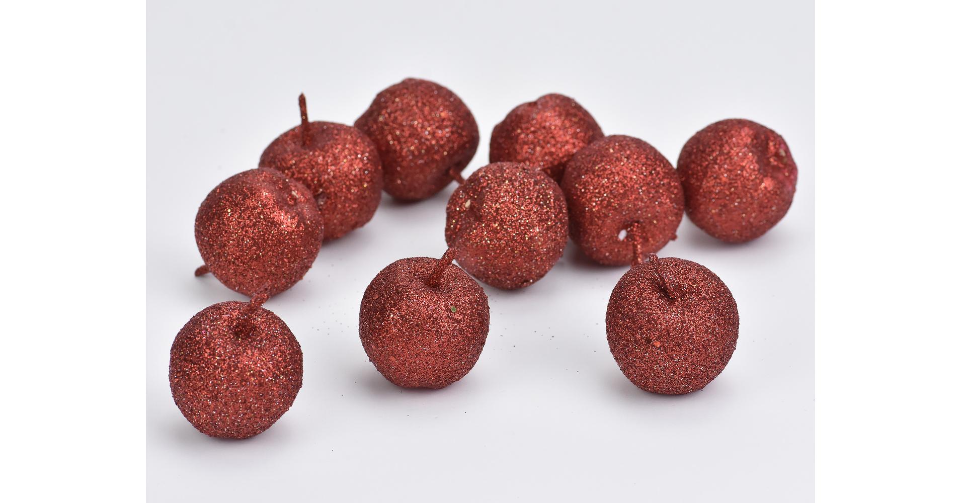 Piros Alma Dekoráció 10db - Kosarbolt.hu