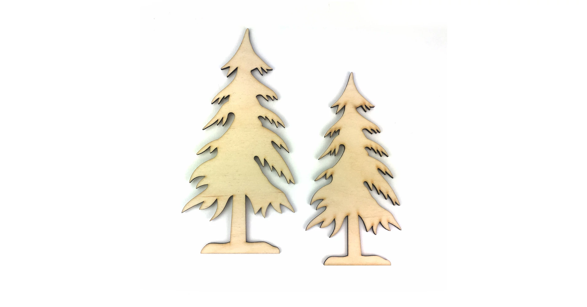 Natúr fa - Cédrus fenyő 2db/cs natúr - Natúr fa figurák, motívumok ...