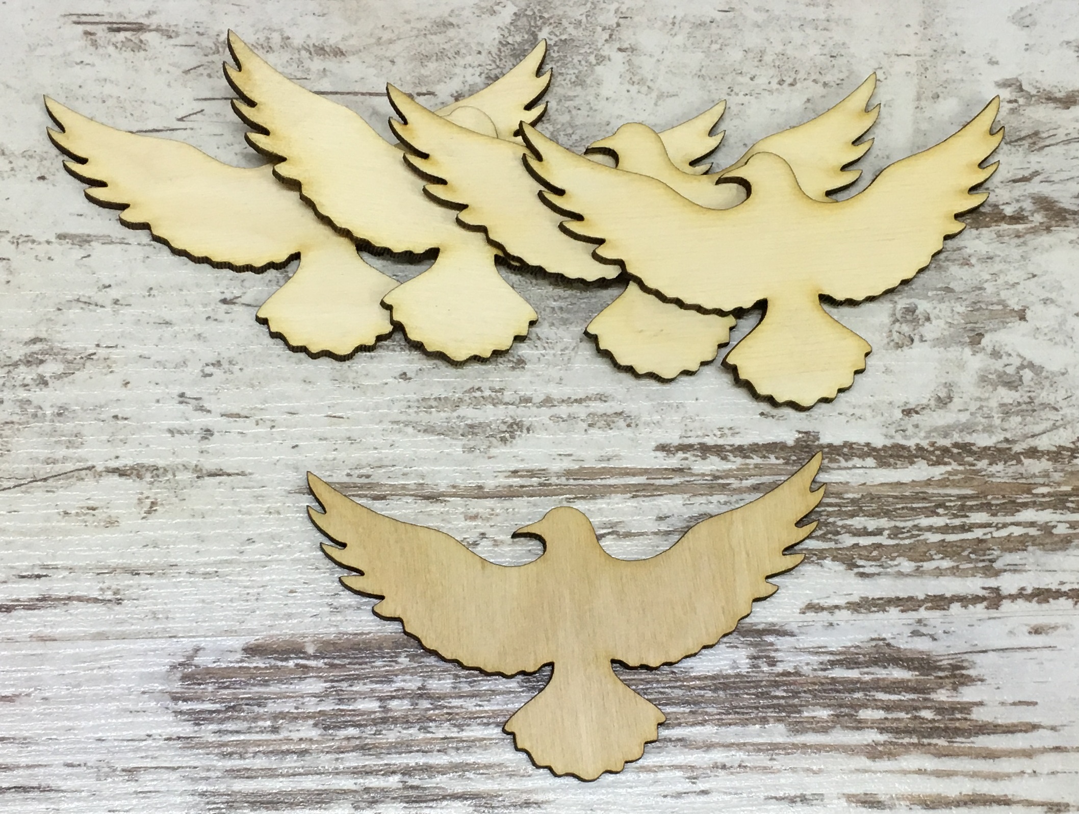 Natúr fa - Repülő galamb nagy 5db/csomag - Madarak, kalitkák ...